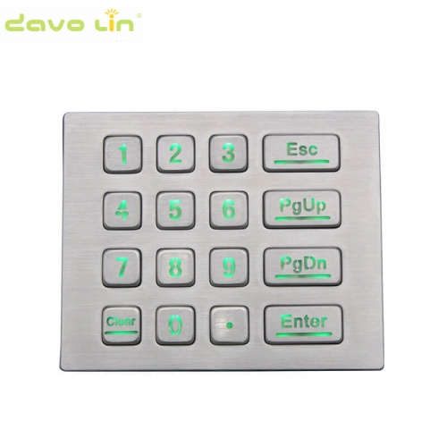 Metal Keypad Stainless Steel Keypad Waterproof Metal keypad, Metal ...