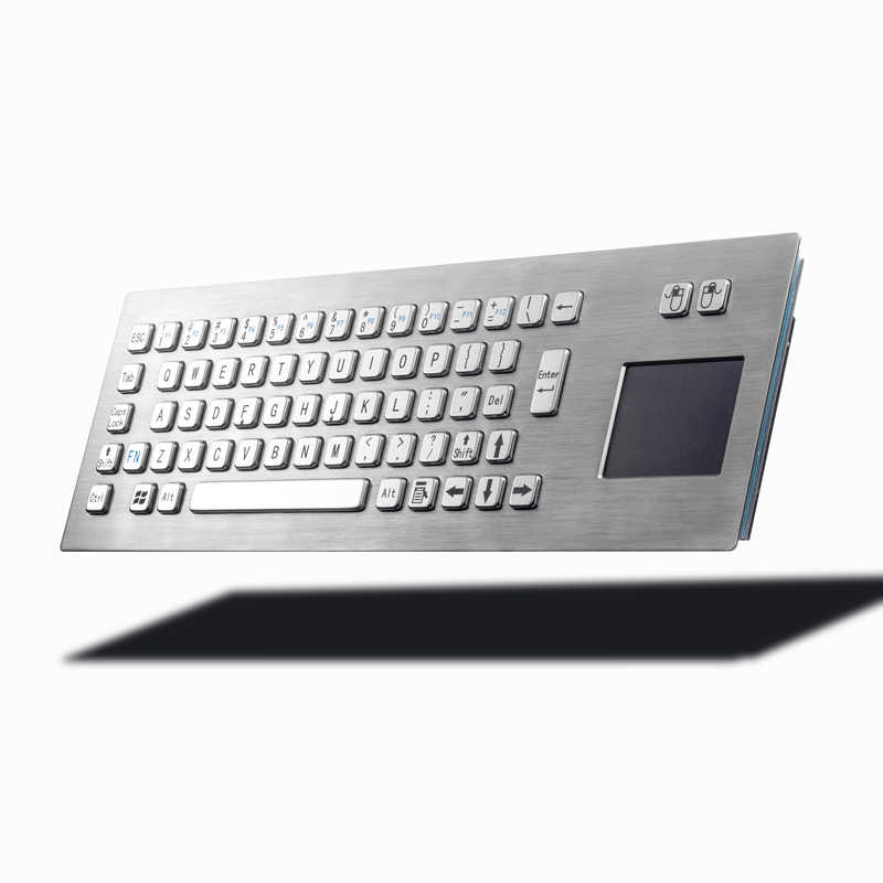 IP65 Metal Industrial Stainless Steel USB Kiosk Keyboard With Touchpad ...