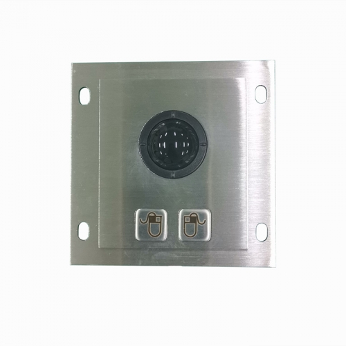 Rugged industrial panel mount metal trackball mouse with 36mm diameter ball