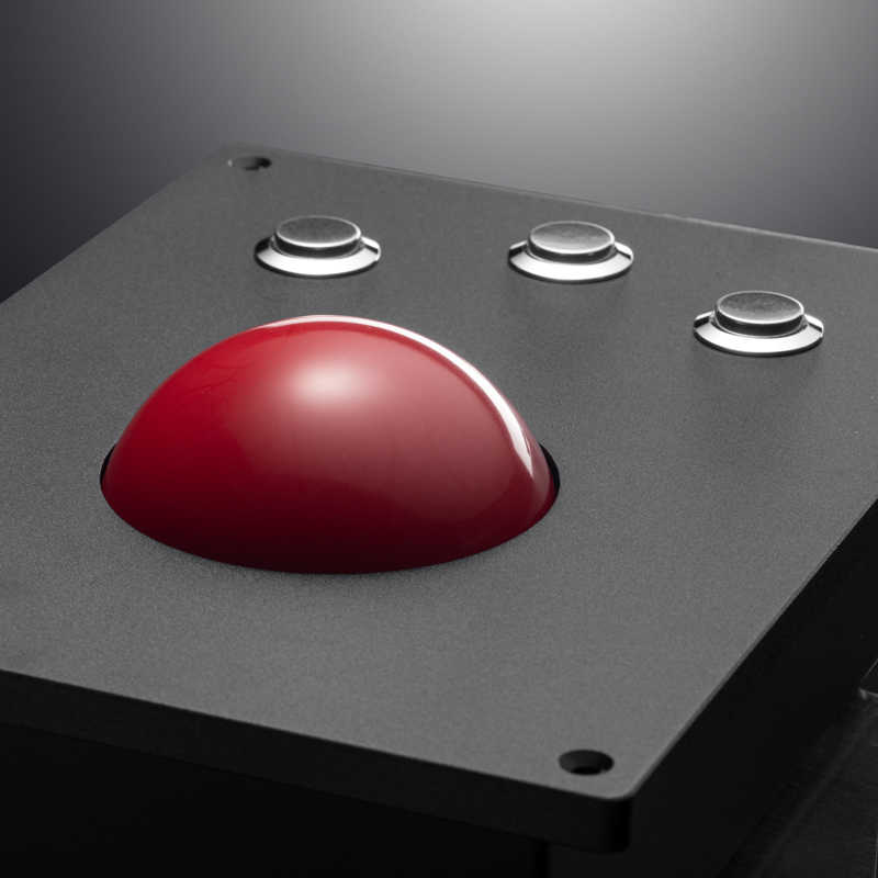 Rugged Industrial Panel Mount Trackball Pointing Device With 3 Mouse ...