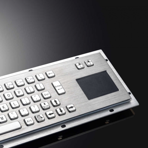 Panel Mount Waterproof Metal Industrial Keyboard With Touchpad